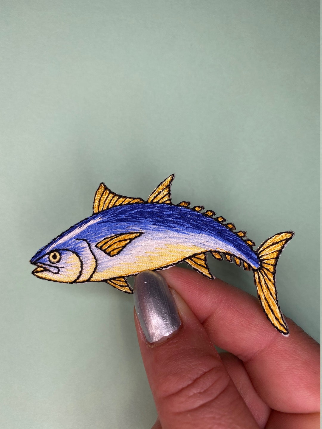 Salmon Fish Patch - Iron on - Applique - Fishing Hat Patch - Etsy UK