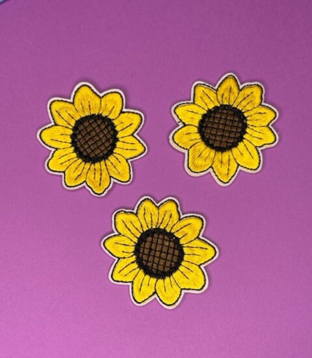 Sunflower Patch - Set of 3 - Iron on - Applique - Etsy