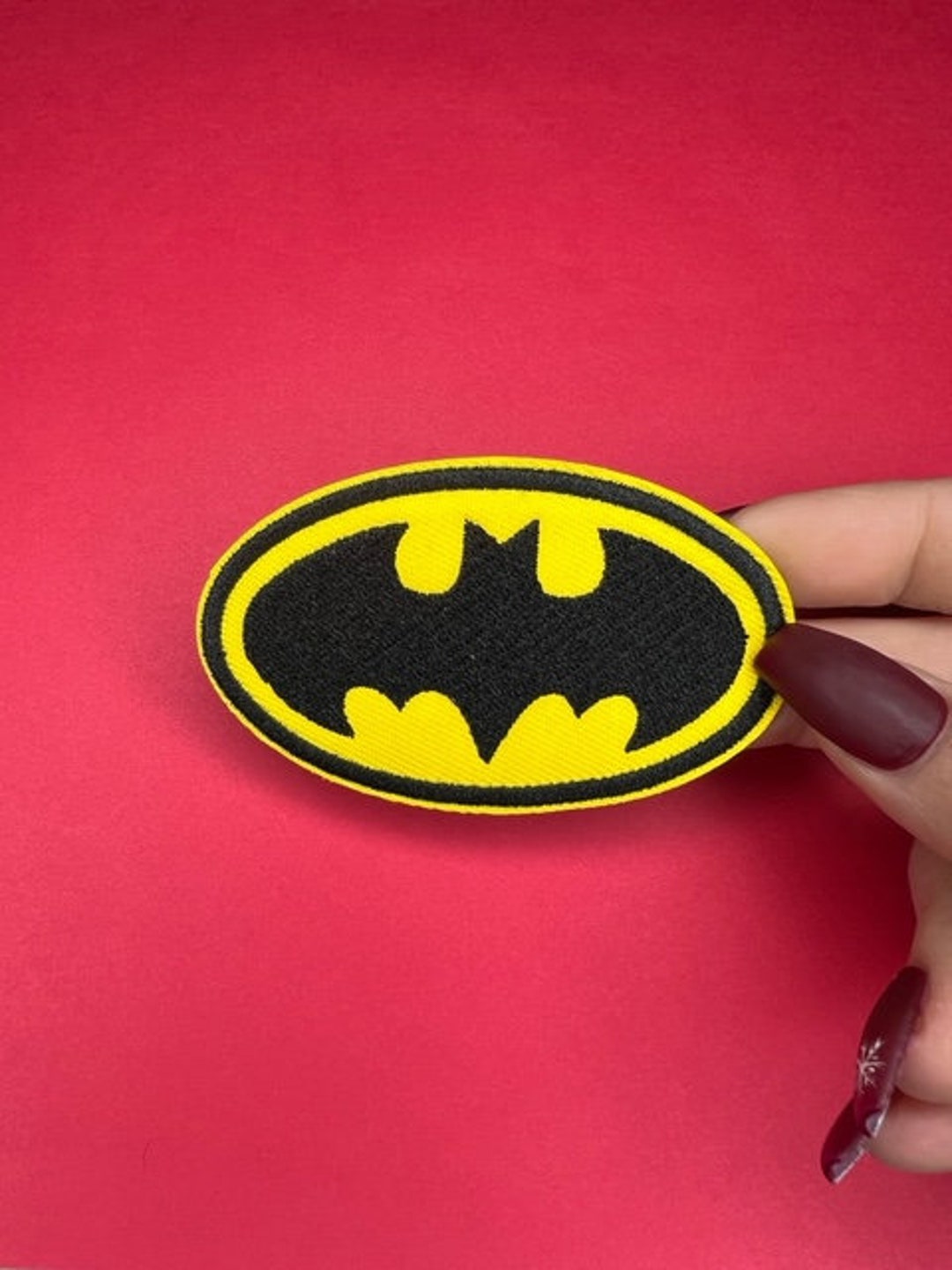 Batman Patch Iron on Applique - Etsy