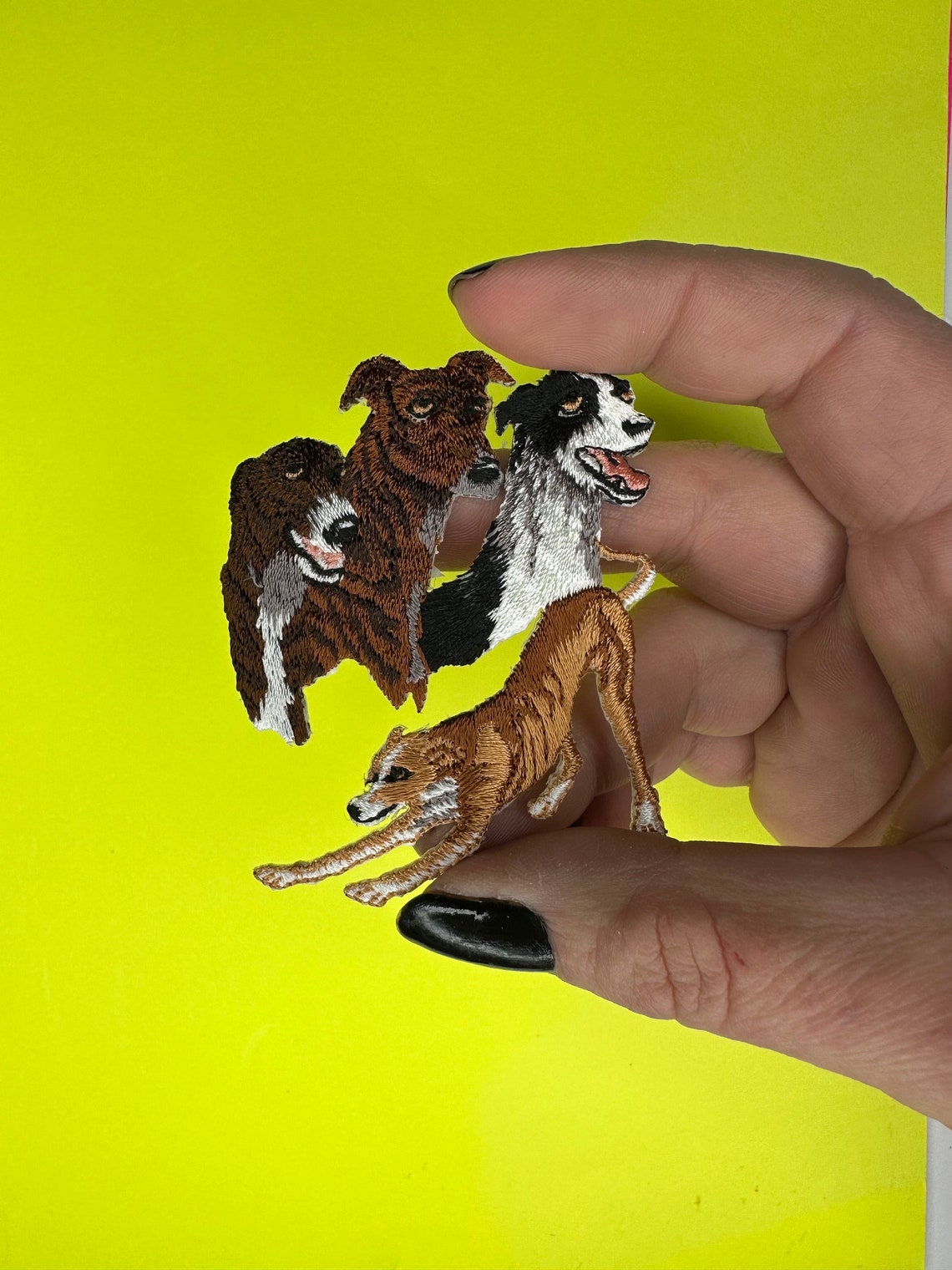 Greyhound Dog Patch - Iron on - Realistic - Appliqué - Etsy