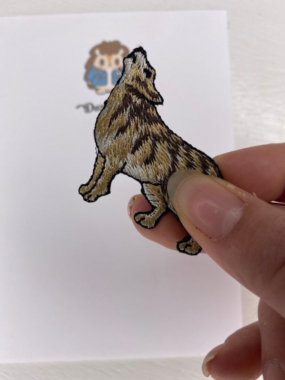 Howling Wolf Patch Iron on Applique Coyote - Etsy