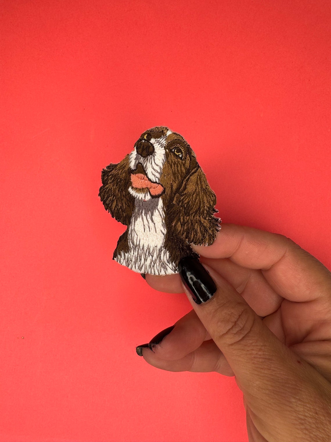 Springer Spaniel Dog Face Patch - Iron on - Applique - Etsy
