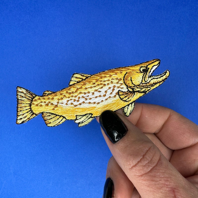 Brown Trout Embroidery - Etsy