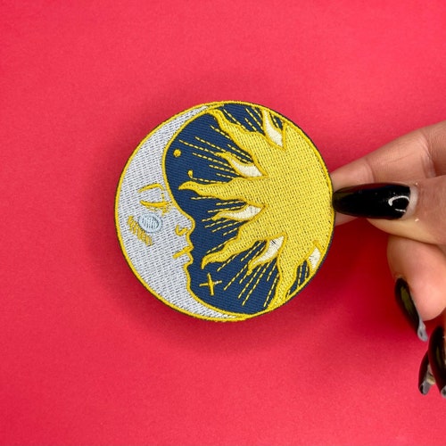 Dan Morris Cosmic Sun and Moon Patch Hippie Psychedelic Woven - Etsy
