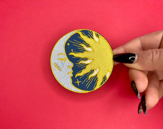 Sun and Moon Patch Iron on Applique | Etsy