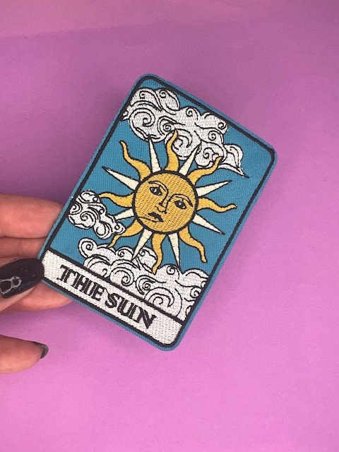 The Sun Tarot Card Patch Iron on Applique - Etsy