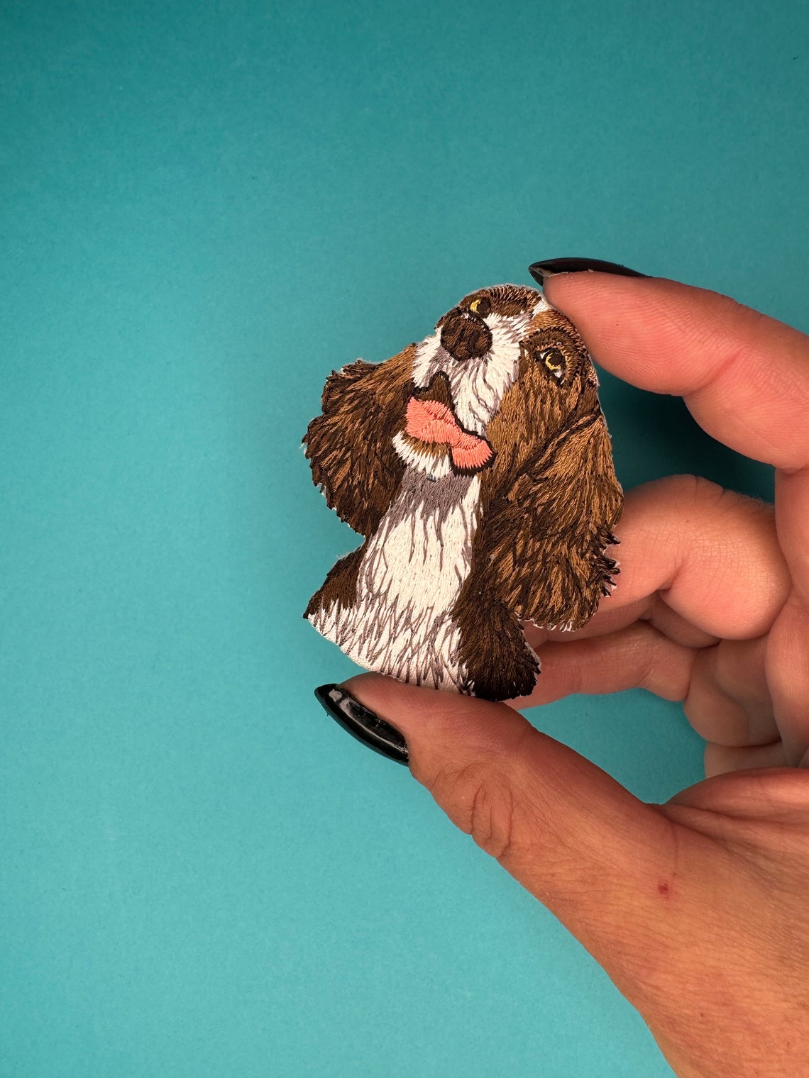Springer Spaniel Dog Face Patch - Iron on - Applique - Etsy