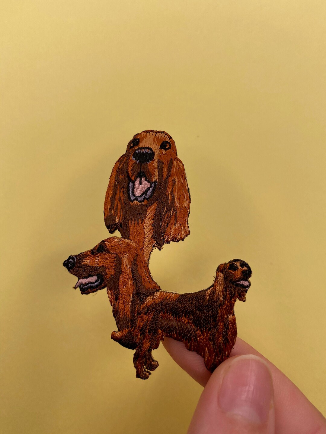 Irish Setter Dog Patch - Iron on - Applique - Realistic - Etsy