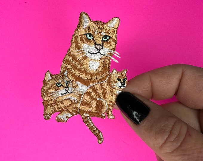 Cute Cat Face Patches Kitty Iron on Applique - Etsy