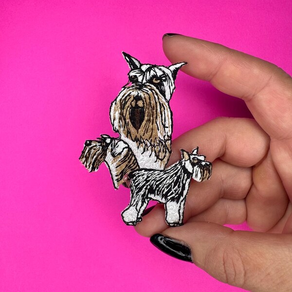 Schnauzer Patch - Etsy