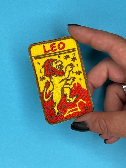 Leo Zodiac Sign Patch Iron on Applique - Etsy