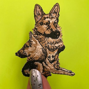 German Shepherd Patch//dog Breed Patch//iron On//sew On - Etsy