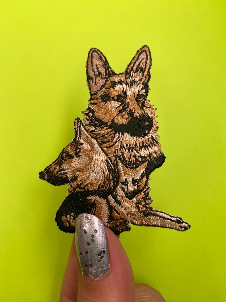 German Shepherd Patch//dog Breed Patch//iron On//sew On - Etsy