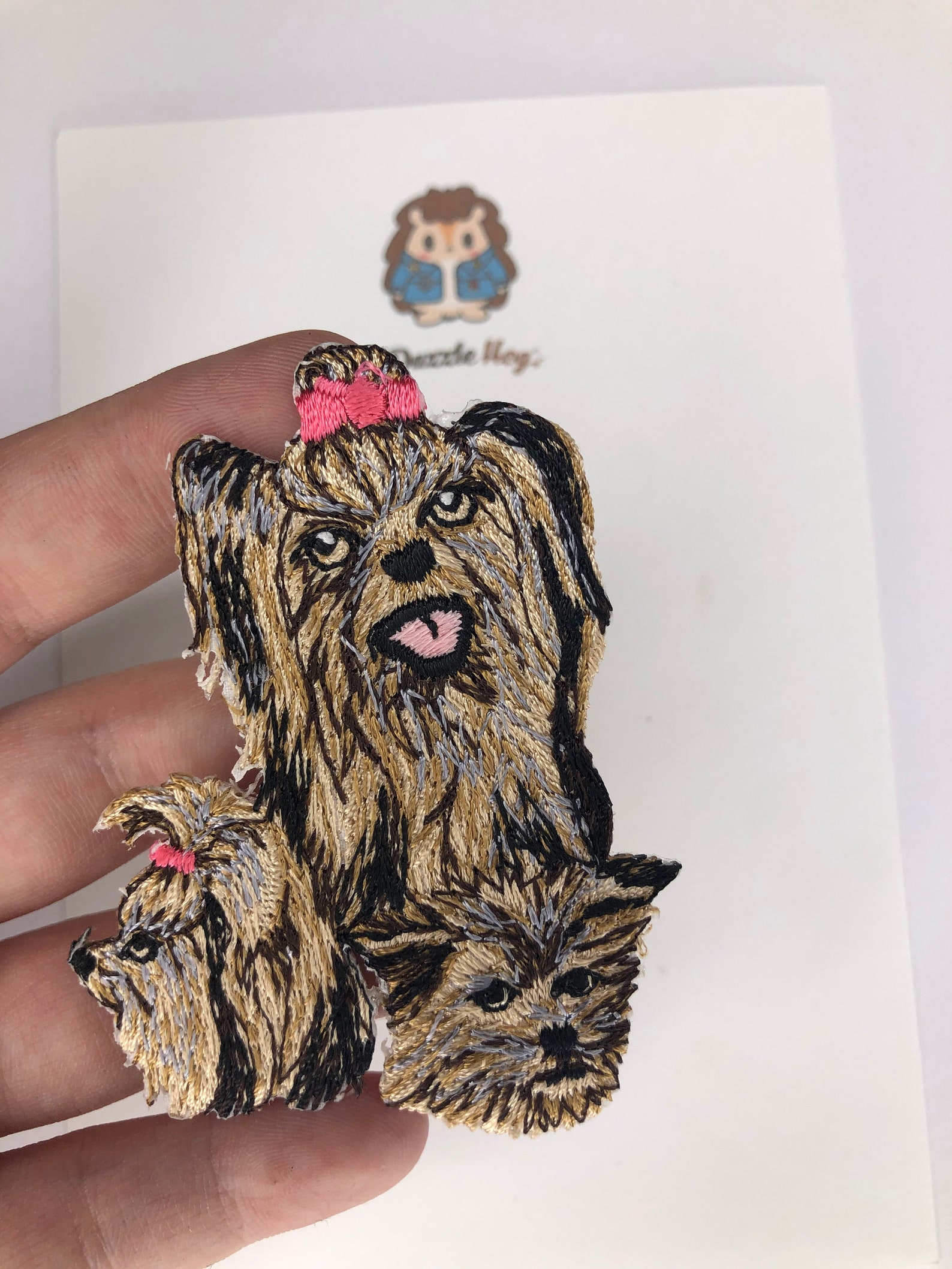 Yorkie Dog Patch - Etsy