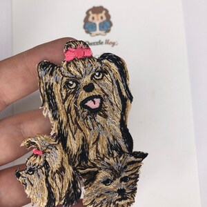 Yorkie Dog Patch - Etsy