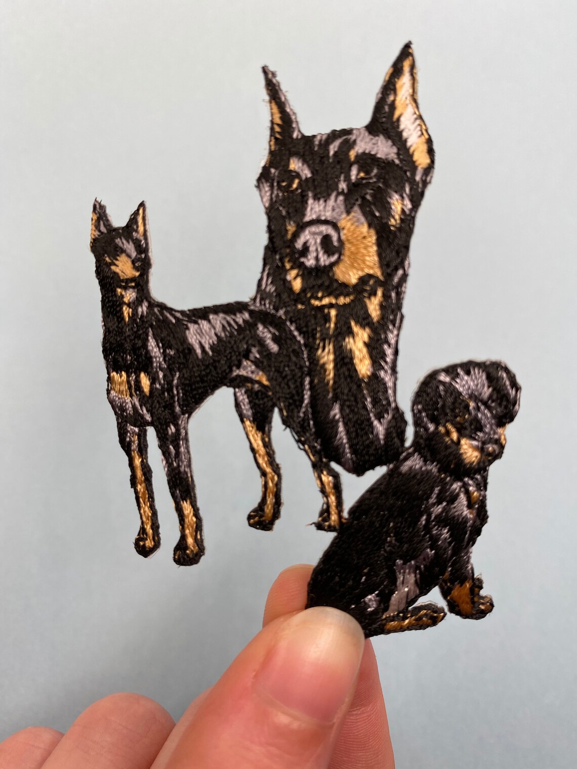 Doberman Dog Breed Patch/iron on Applique/sew On - Etsy
