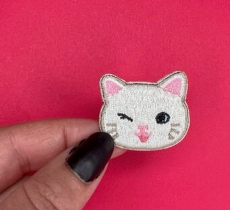 Cute Cat Face Patches Kitty Iron on Applique - Etsy