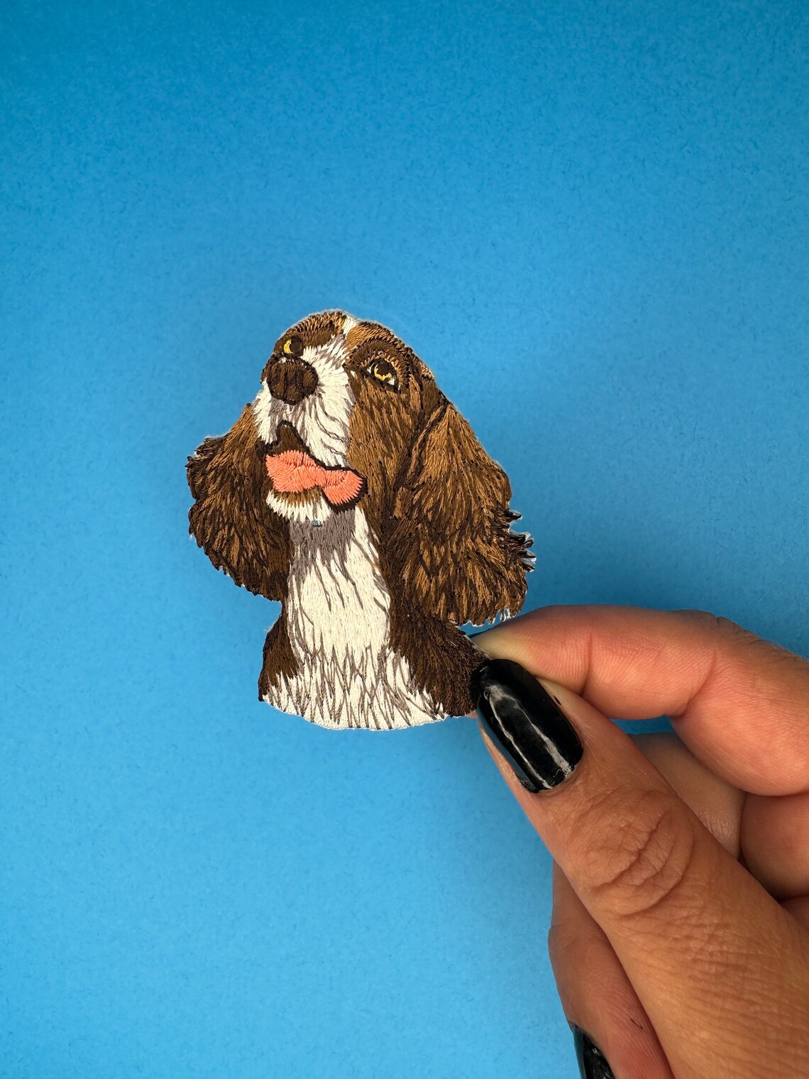 Springer Spaniel Dog Face Patch - Iron on - Applique - Etsy