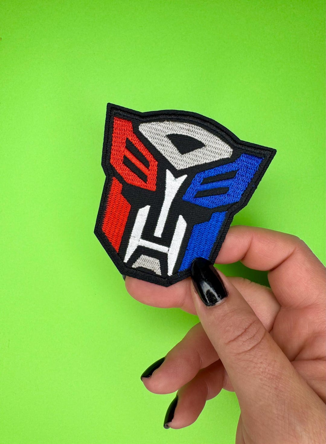 Transformers Patch - Iron on - Autobot Applique - 80's Cartoon - Etsy