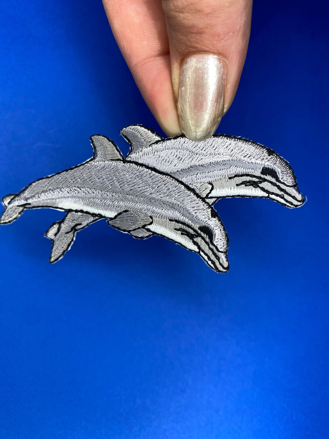 Double Dolphins Patch - Iron on - Applique - Etsy