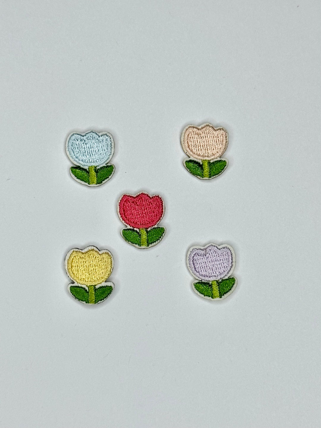 Tiny Tulip Patches - Iron on - Applique - Etsy