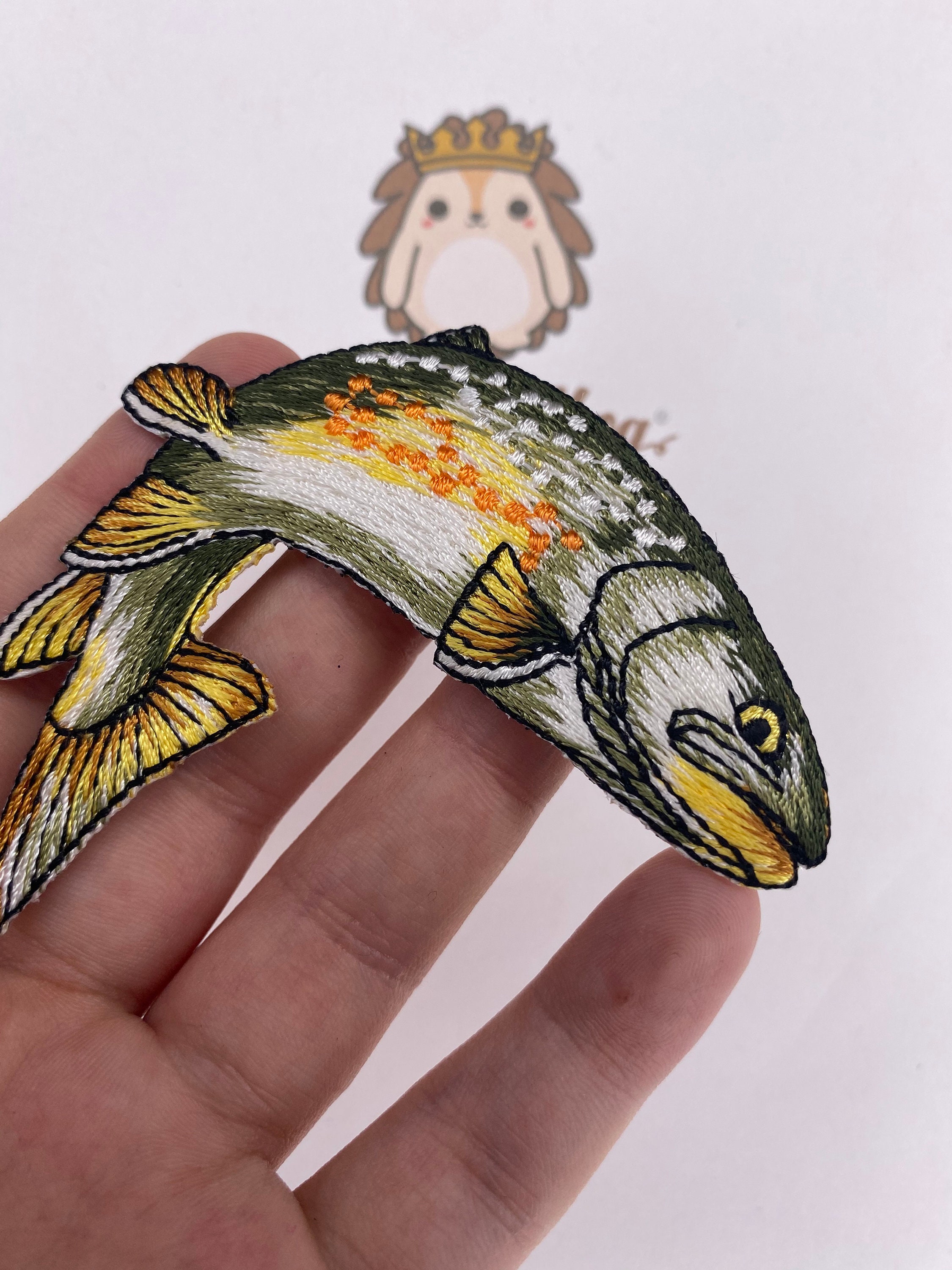 Golden Trout Fish Patch Iron on Applique Fishing Patch - Etsy