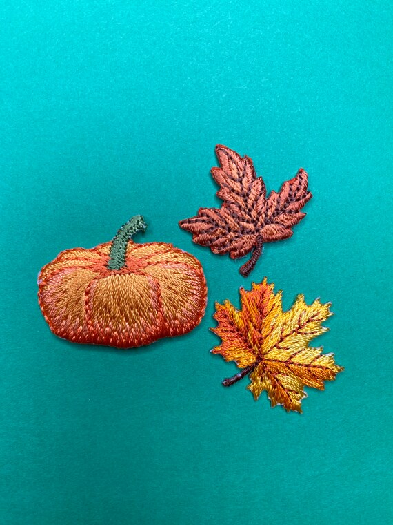 Fall Leaves and Pumpkin Patch Set/iron On/applique/set of - Etsy