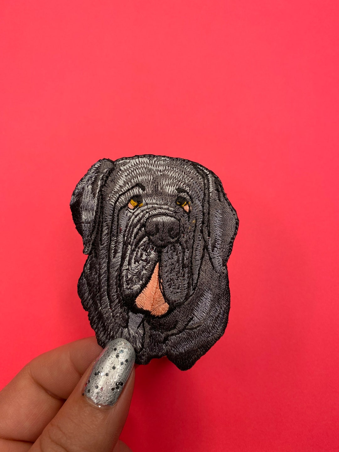 Neapolitan Mastiff Patch//iron On//sew On//mastiff Applique - Etsy