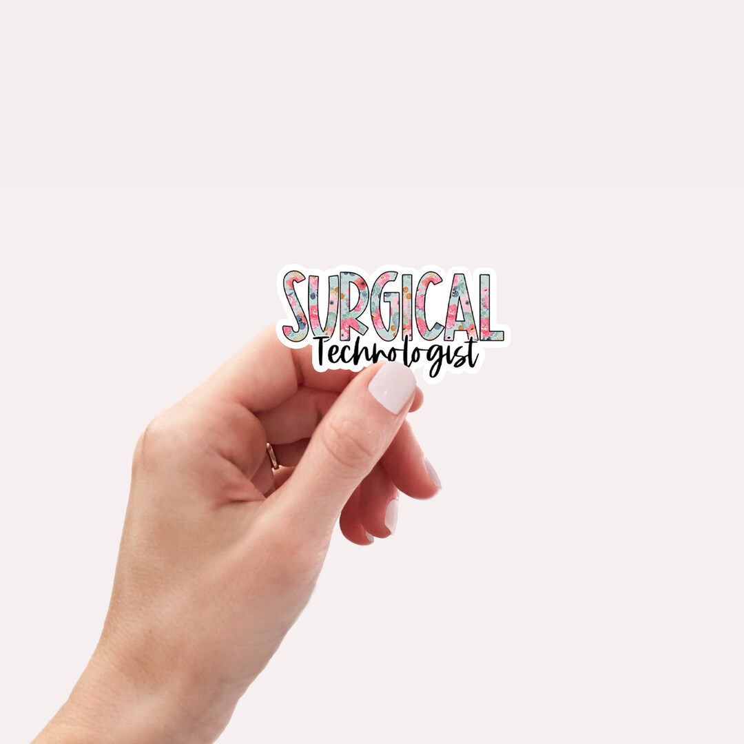 Surgical Technologist Sticker, CST, Scrub Tech, Waterproof Vinyl ...