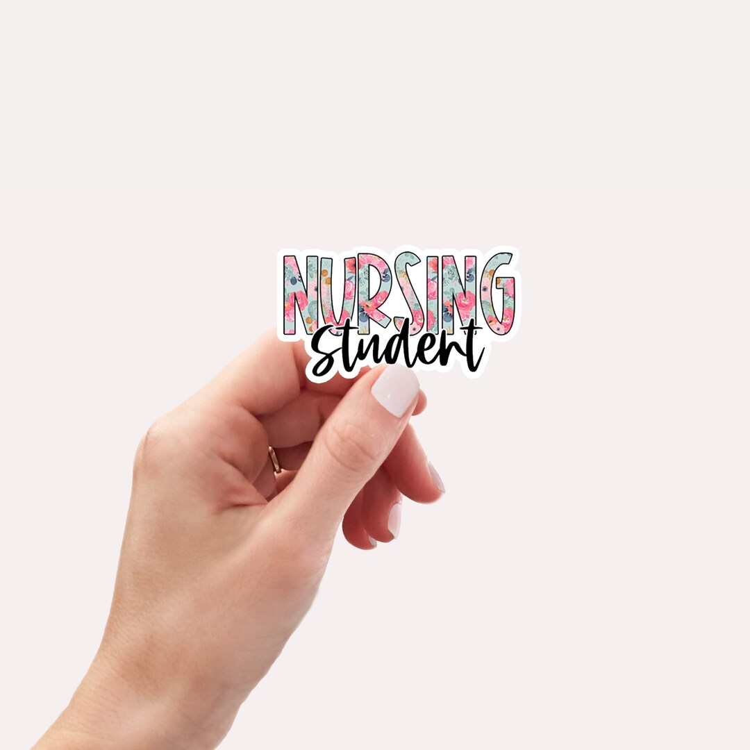 Nursing Student Sticker, Laptop Decal, Registered Nurse Student ...