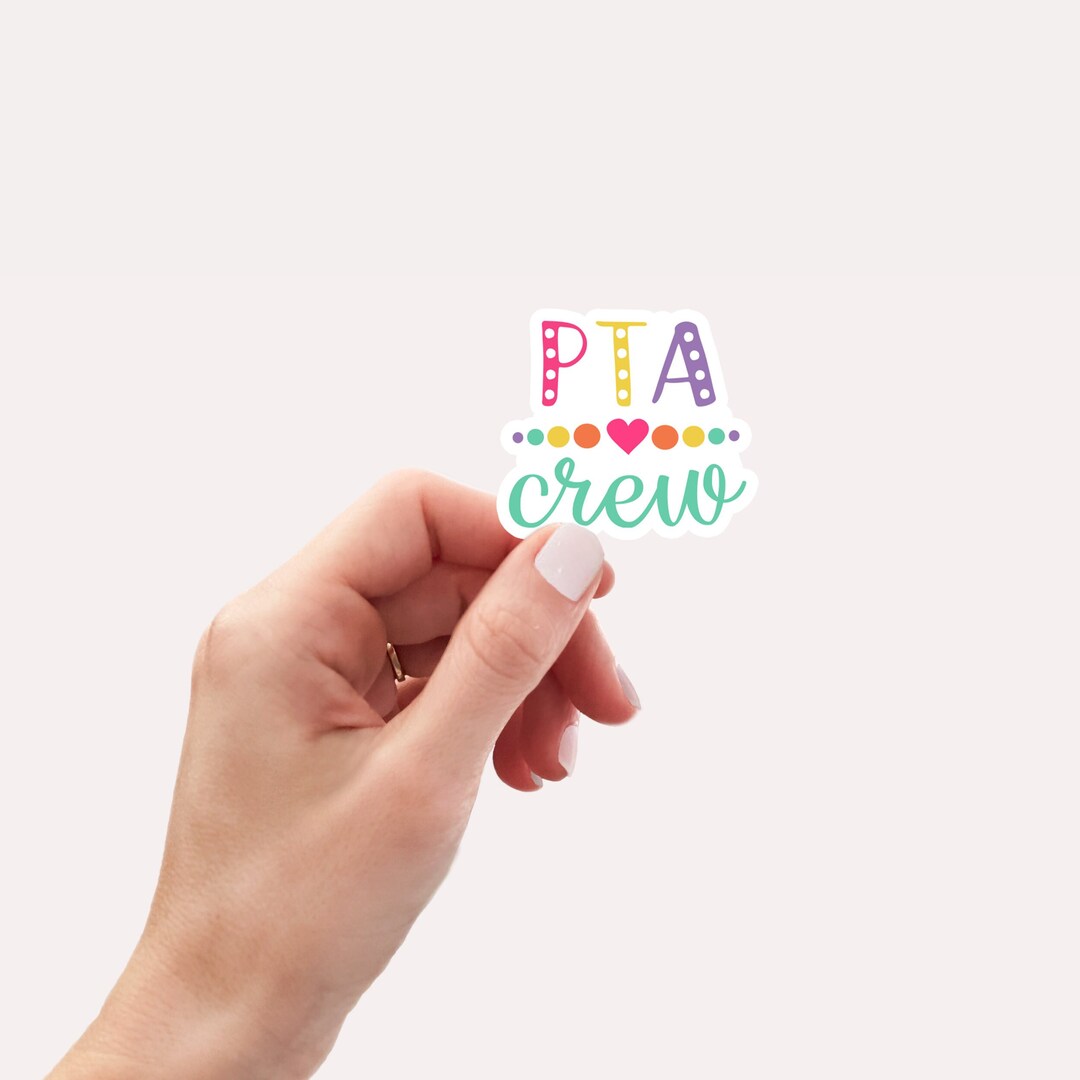 PTA Crew Sticker, Waterproof Vinyl Sticker, Laptop Sticker, Water ...