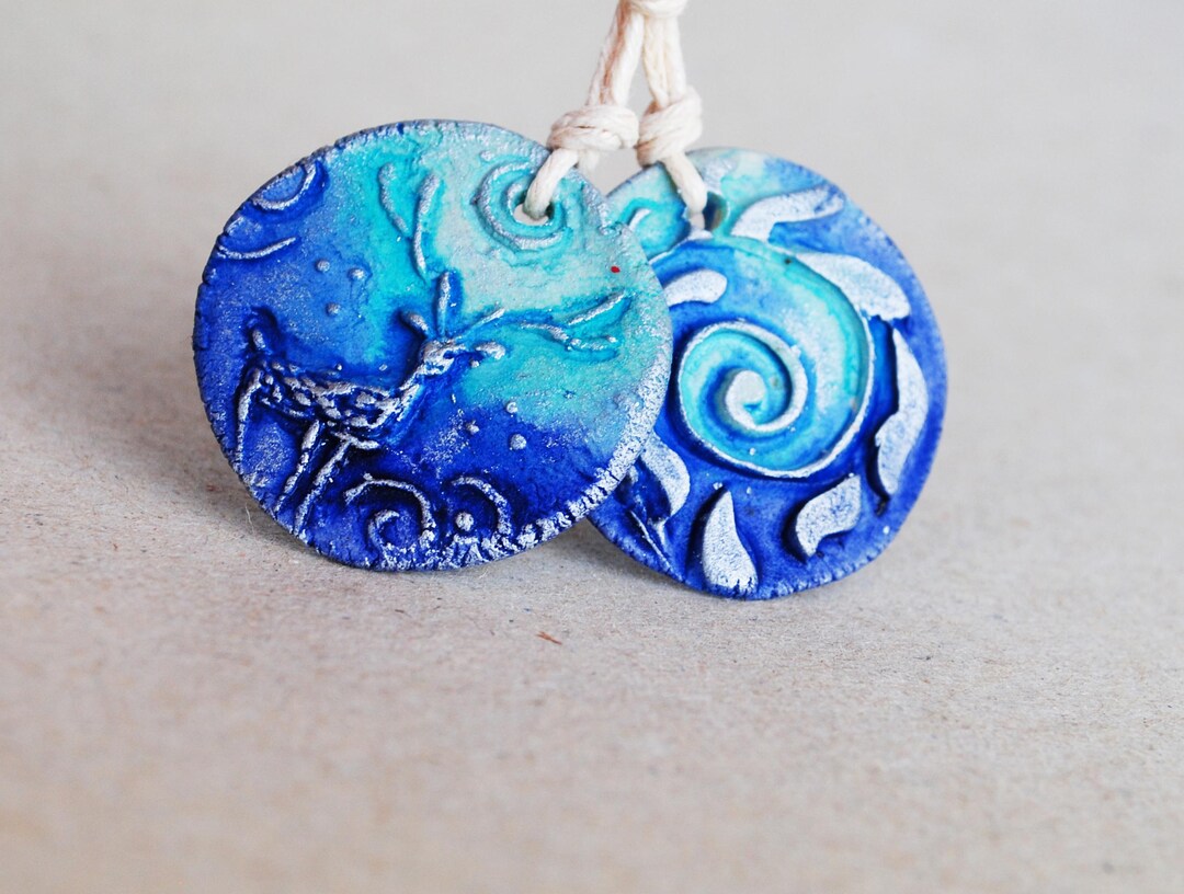 Handmade Ceramics, Jewelry Disc Beads,spring Beads, Ceramic Charms ...