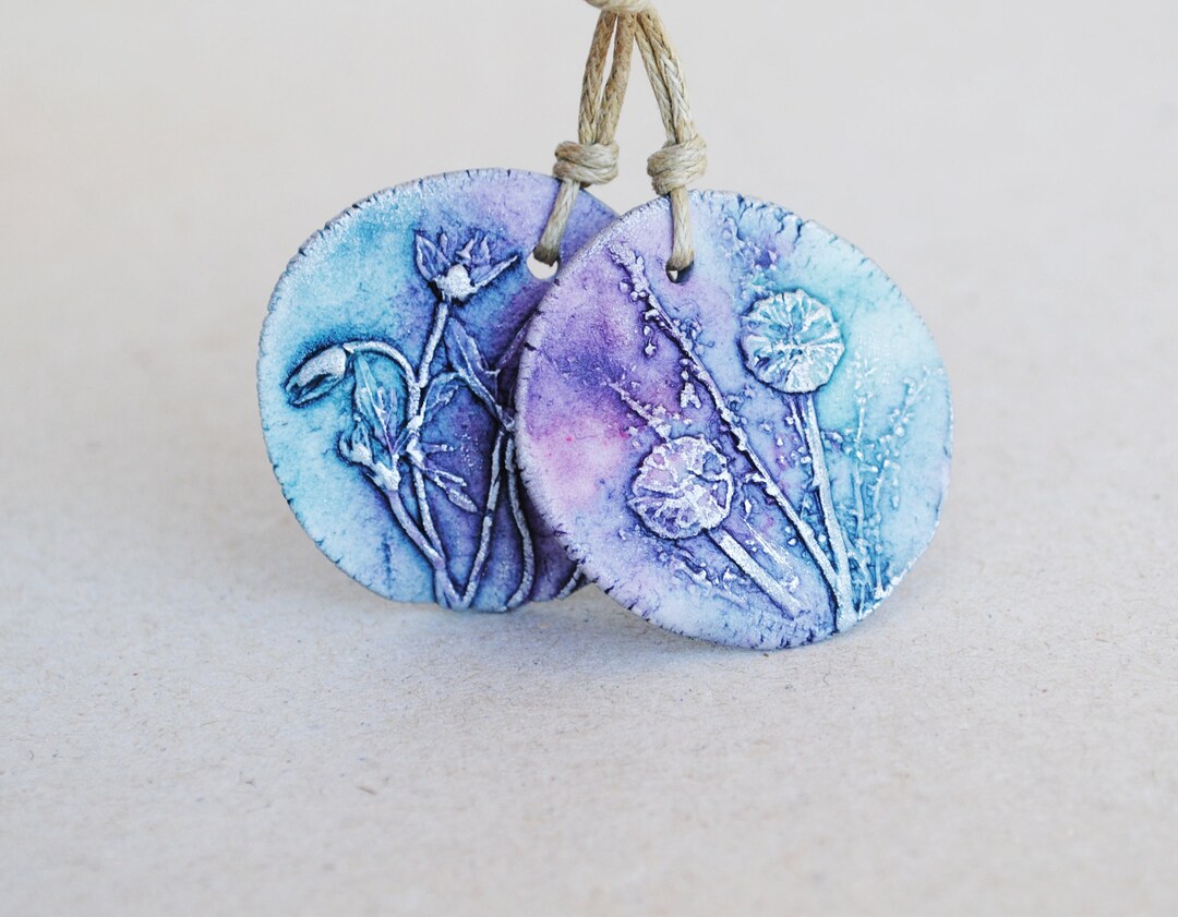 Handmade Ceramics, Jewelry Disc Beads,spring Beads, Ceramic Charms ...