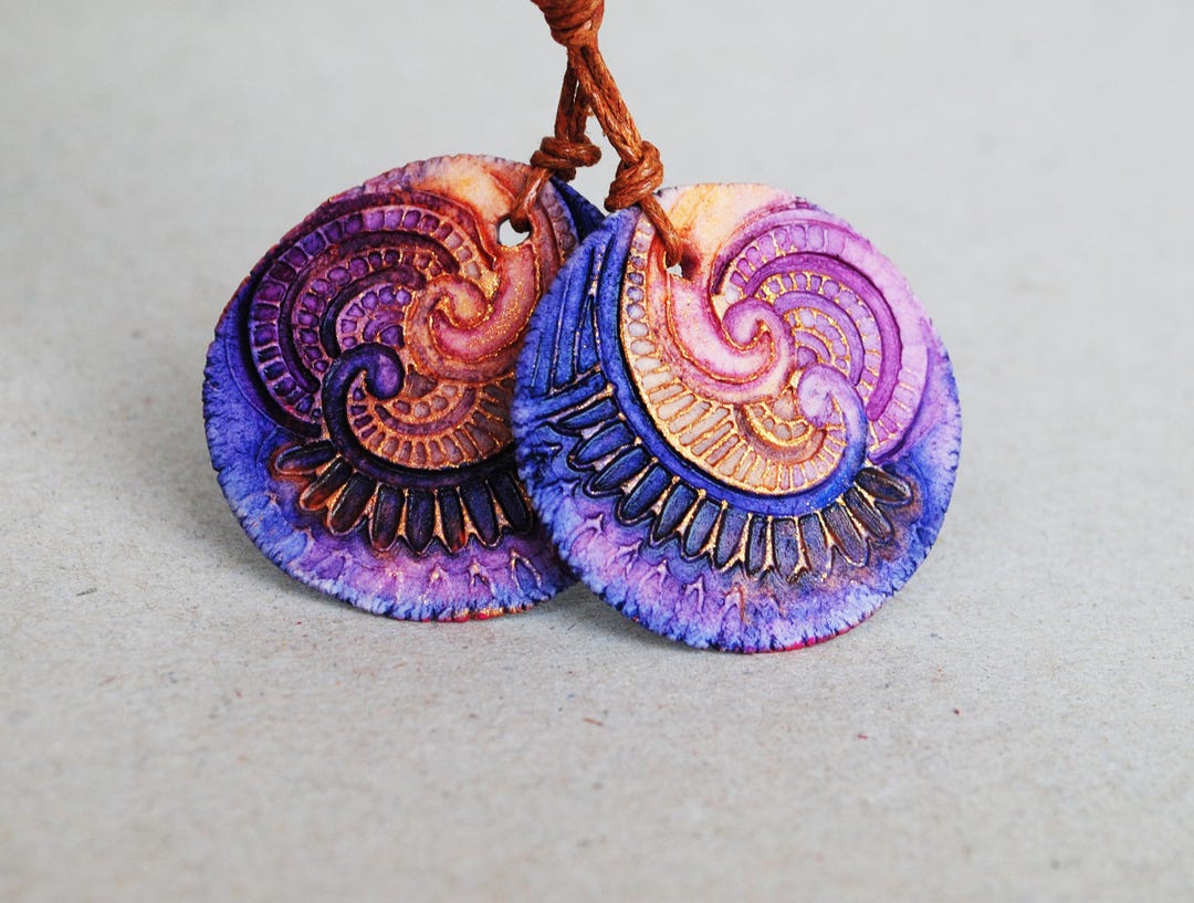 Handmade Ceramics, Jewelry Disc Beads,spring Beads, Ceramic Charms ...