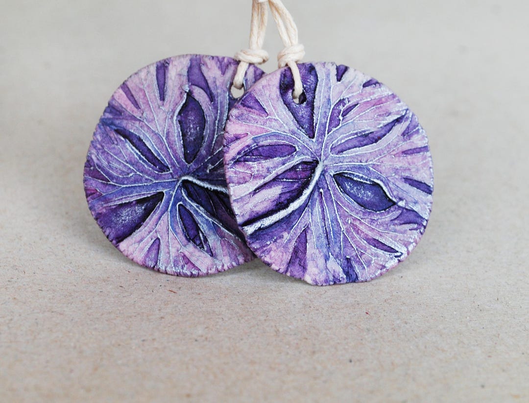 Handmade Ceramics, Large Jewelry Disc Beads,spring Beads, Ceramic ...