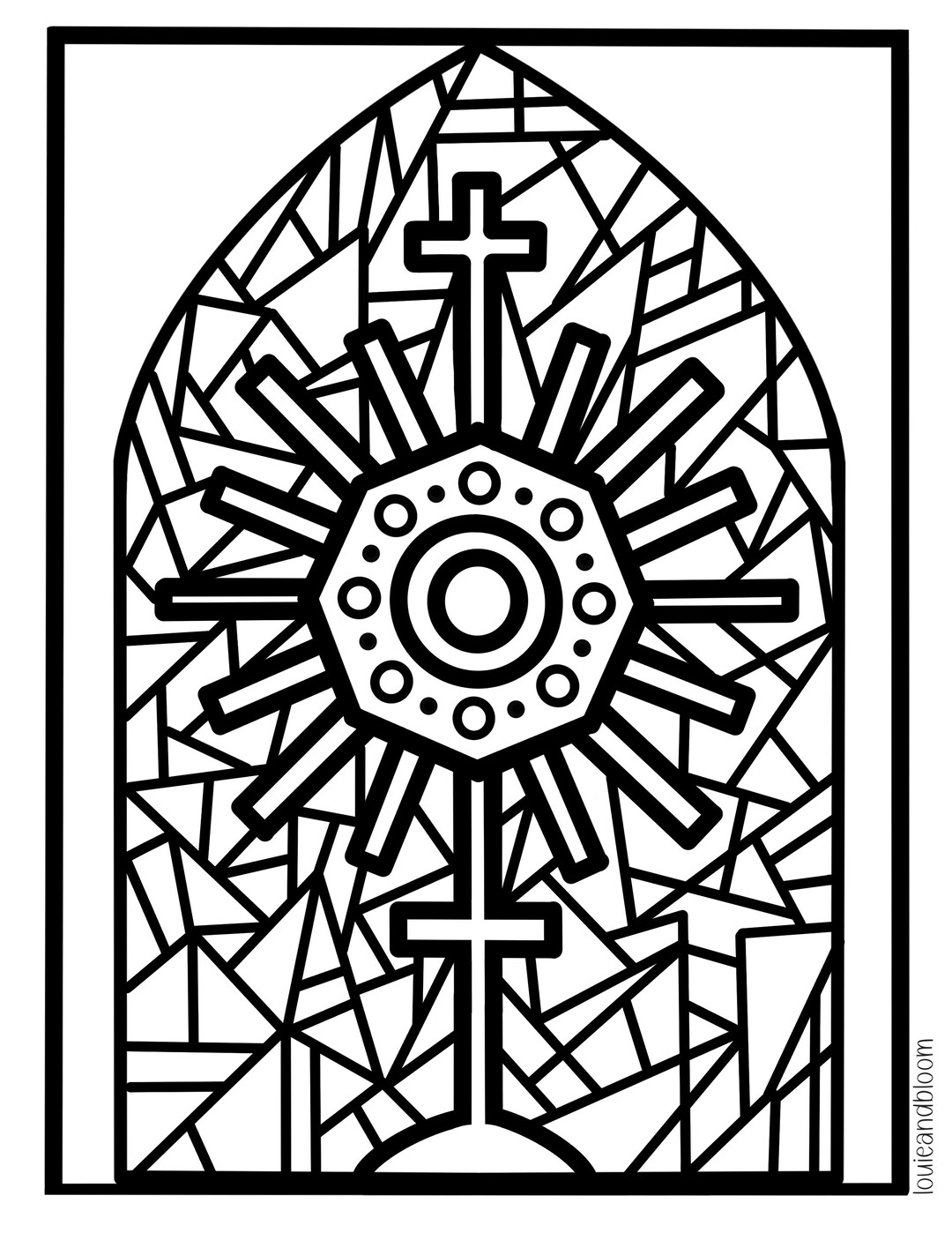 Catholic Monstrance Coloring Page Coloring Pages