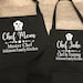 Set of 2 Personalized Aprons, Personalized Family Aprons, Matching ...