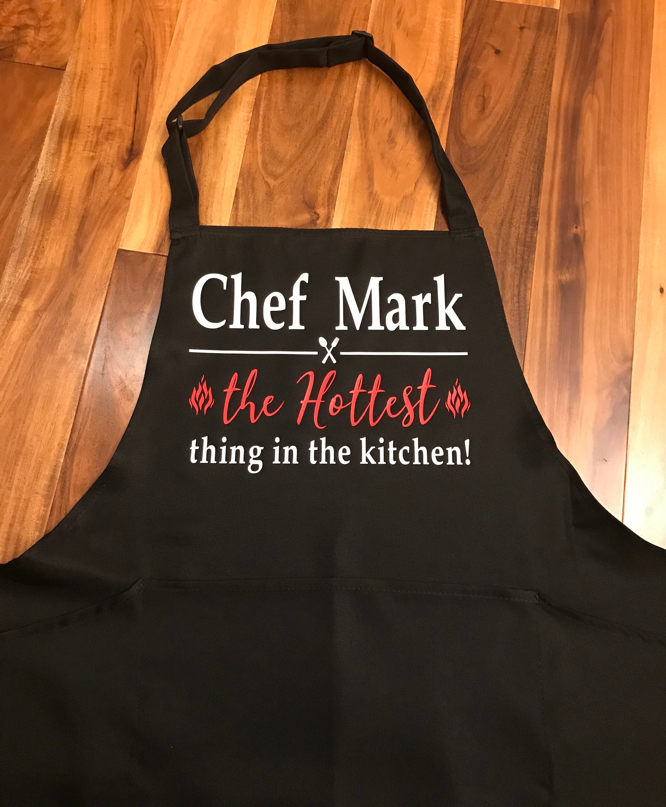 Personalized Apron Custom Apron Mens Adjustable Neck | Etsy