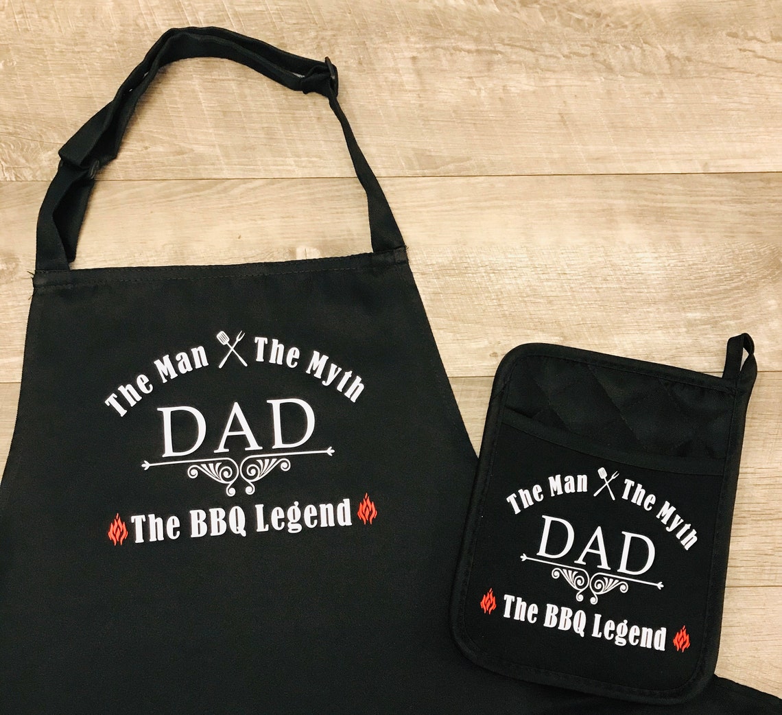 Personalized Apron, Custom Apron, Mens, Adjustable Neck, Pockets, Gift ...