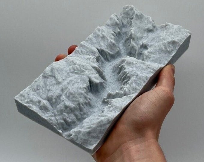 Mini Yosemite Valley Topographic Model - Etsy