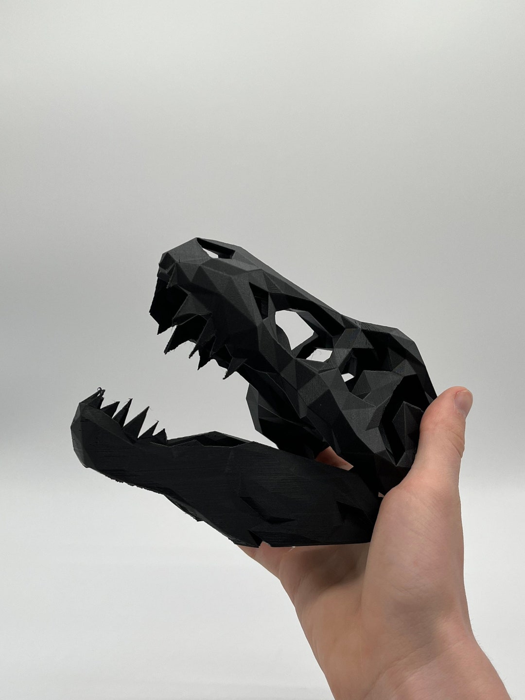 Low Poly T-rex Skull Classroom Aid T-rex Sculpture - Etsy