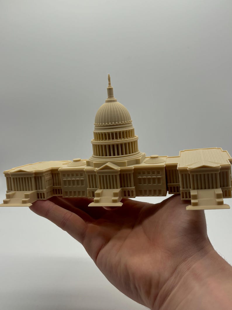 U.S. Capitol 3D Model — Printed Architectural Landmark and Washington ...