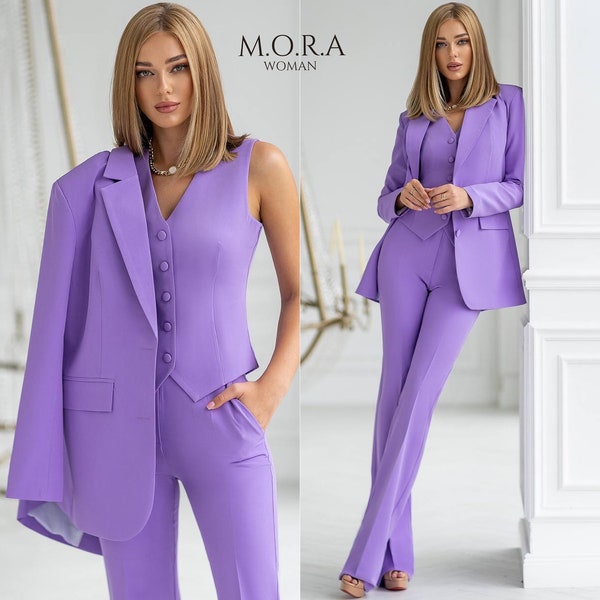 Lilac Suits Women - Etsy UK