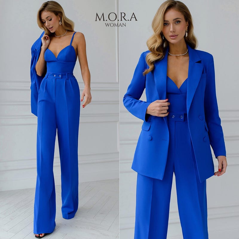 Dark Blue Dark Colored Pants - Etsy