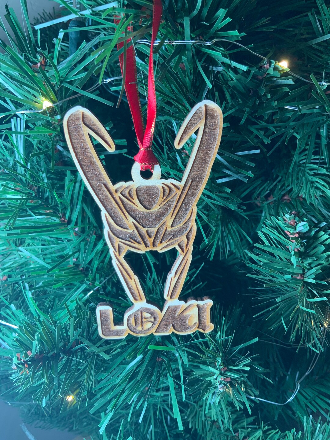 Loki Inspired Wooden Ornament - Etsy