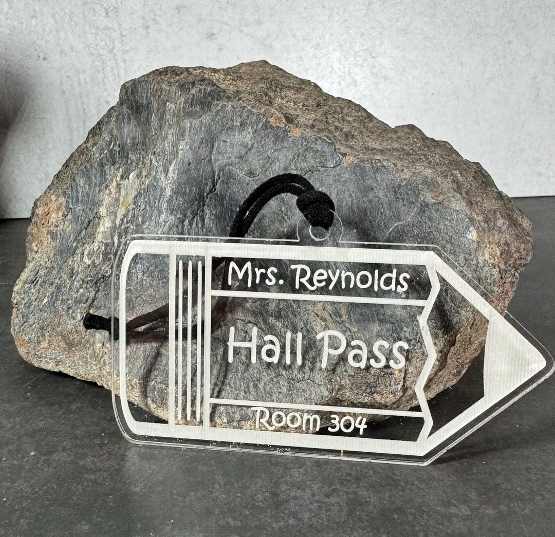Cute Pencil Hall Pass Elementary Teacher Pass….classroom Hall Pass ...