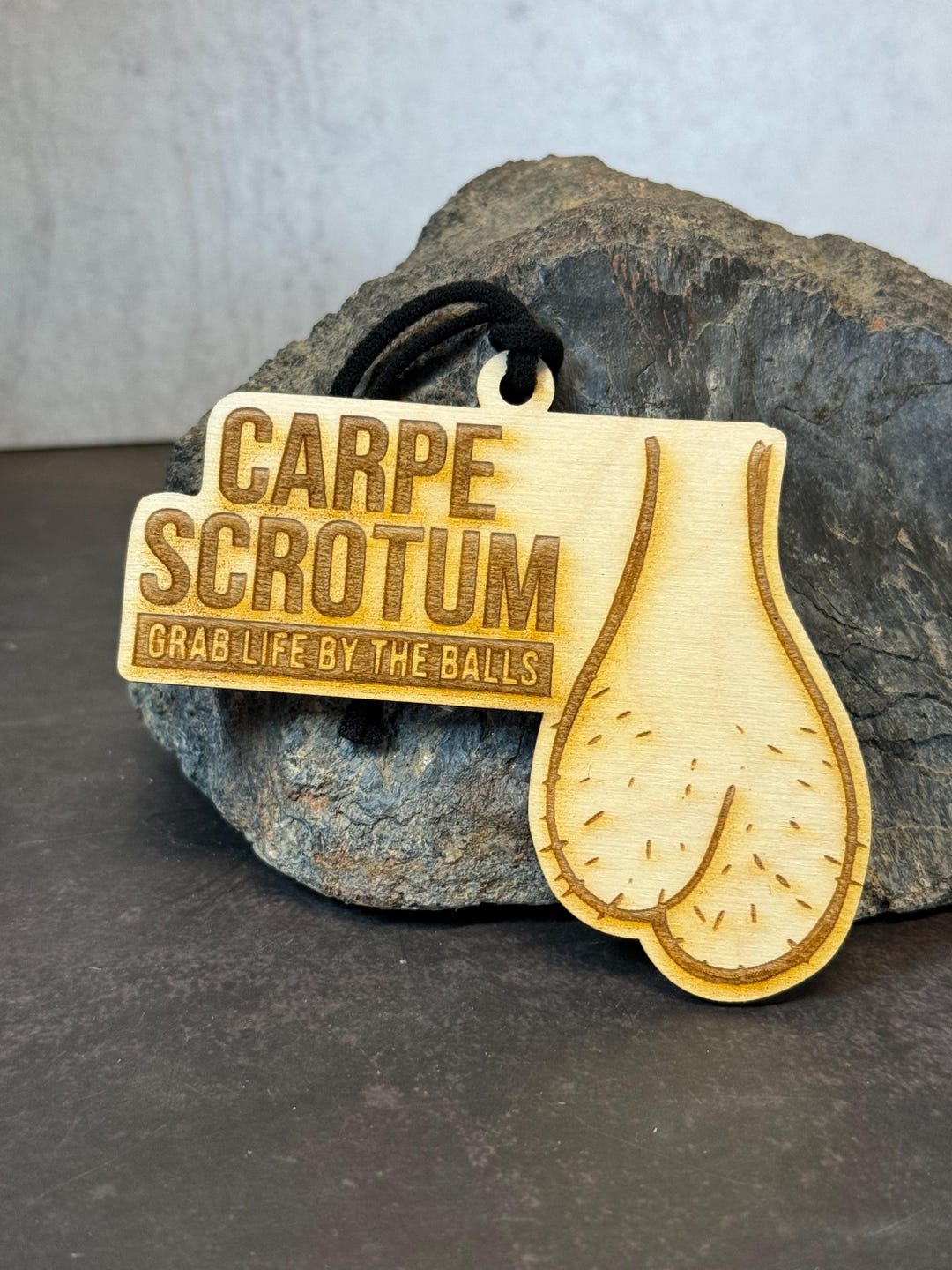 Carpe Scrotum Grab Life by the Balls Funny Rechargeable Air Freshener ...