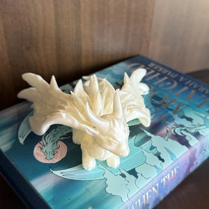 White Dragon Moonplume When the Moon Hatched Inspired Three-d Printed ...