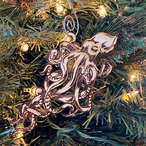 Squid Christmas Ornament Sea Creature Collection From - Etsy