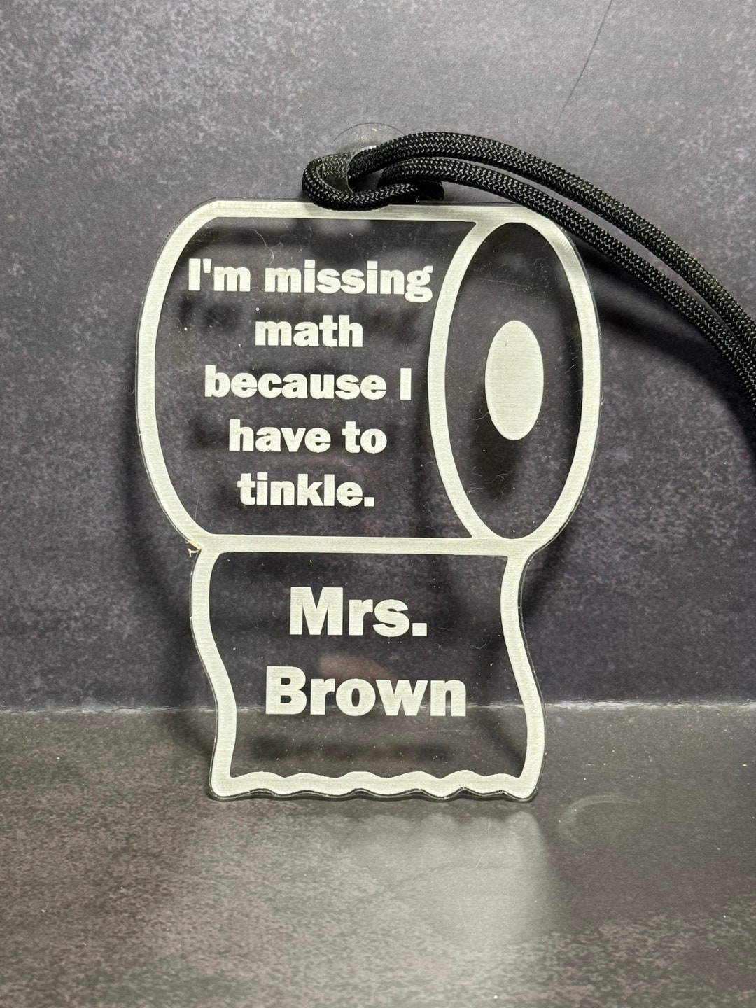 I Am Missing Instruction For.classroom Bathroom Pass - Etsy